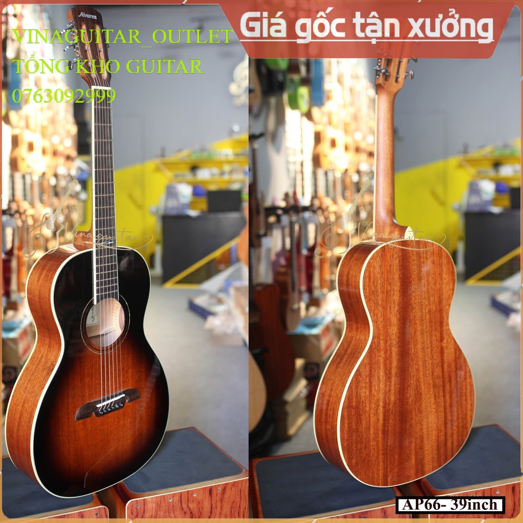 Đàn Guitar Acoustic 3/4 Alvarez AP66 - Vinaguitar Phân Phối Chính Hãng ...