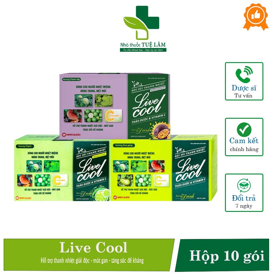 Bột sủi thanh nhiệt Live cool giúp thanh nhiệt giải độc - mát gan ...