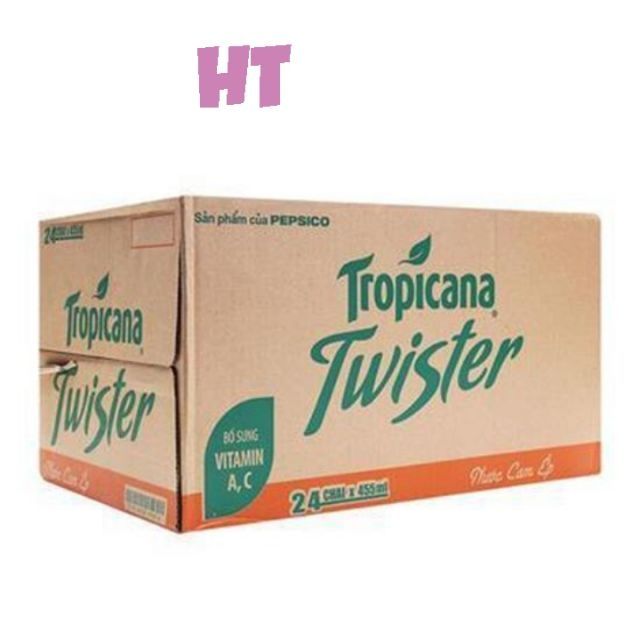 Nước cam nguyên tép Twister thùng 24 chai x 455ml | Shopee Việt Nam