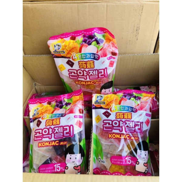 THẠCH KONJAC JELLY 4 VỊ TRÁI CÂY DẠNG XÁ | Shopee Việt Nam