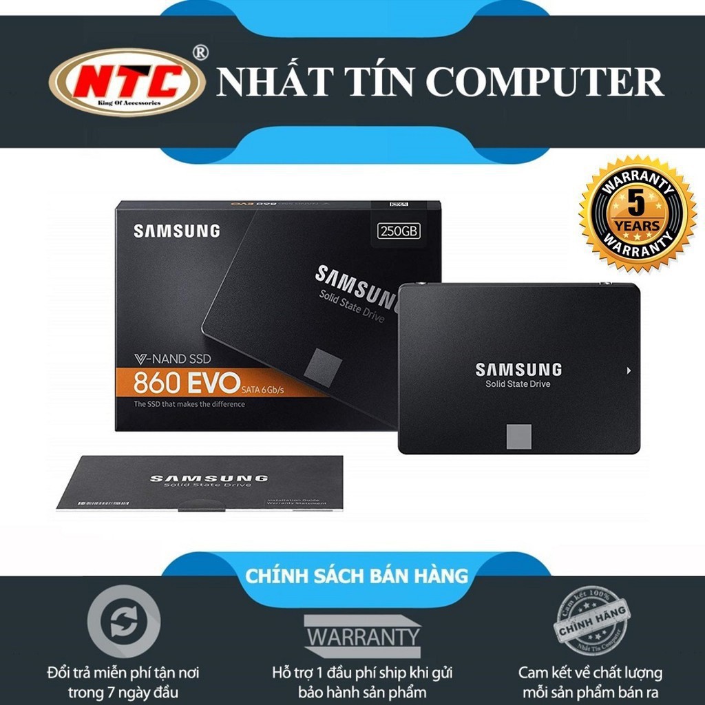 Ổ cứng SSD Samsung 860 Evo 250GB 2.5-Inch SATA III-box Anh | Shopee ...