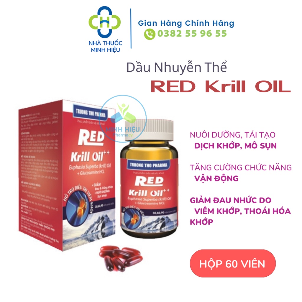 Dầu Nhuyễn Thể Red Krill Oil - Tăng Cường Dịch Khớp, Tái Tạo Sụn Khớp ...