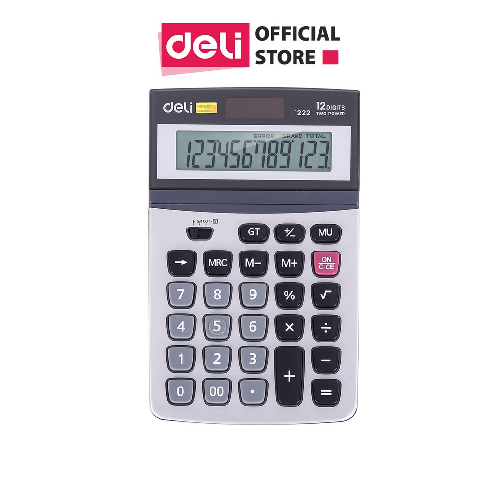 Máy tính kỹ thuật 12 số Deli, Bạc E1222 | Shopee Việt Nam