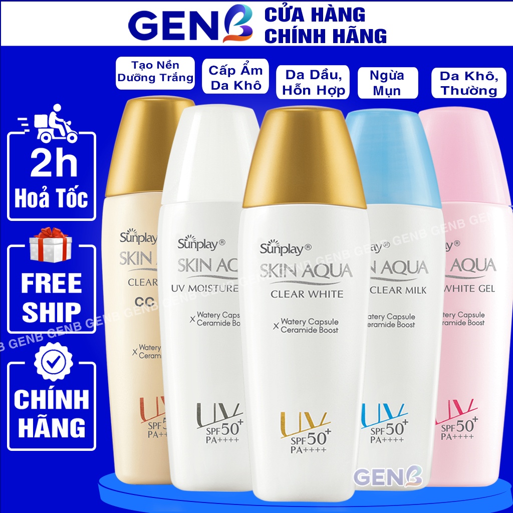 Kem Chống Nắng Skin Aqua Sunplay Kcn Skinaqua 55g/25g Chống Nắng Kiềm ...