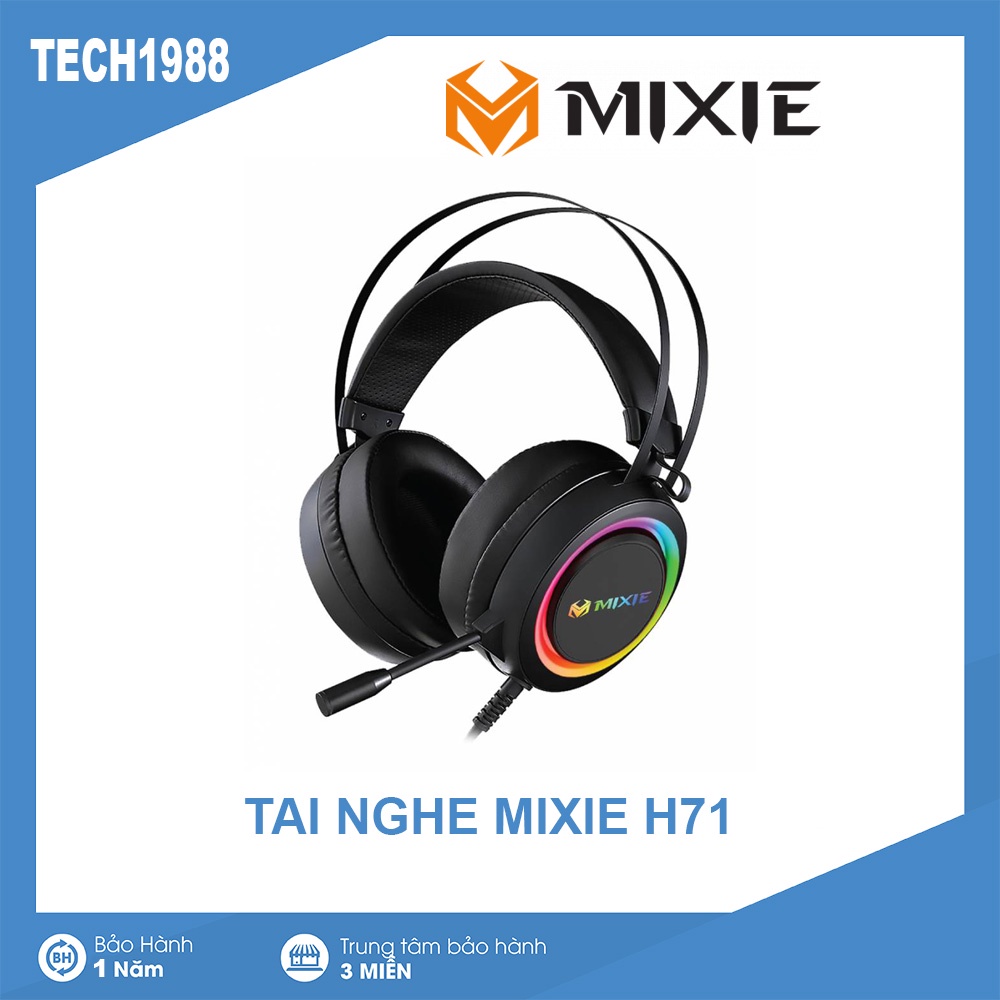Tai nghe gaming MIXIE H71 - Âm thanh 7.1 - LED RGB - Kết Nối USB ...