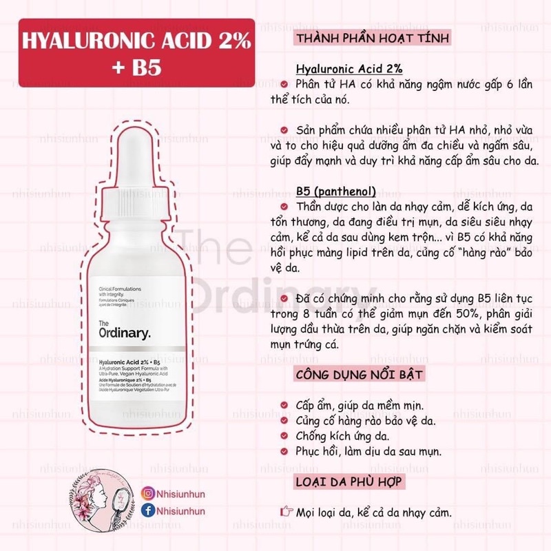 Serum The Ordinary HA-B5 2%+ b5 | Shopee Việt Nam