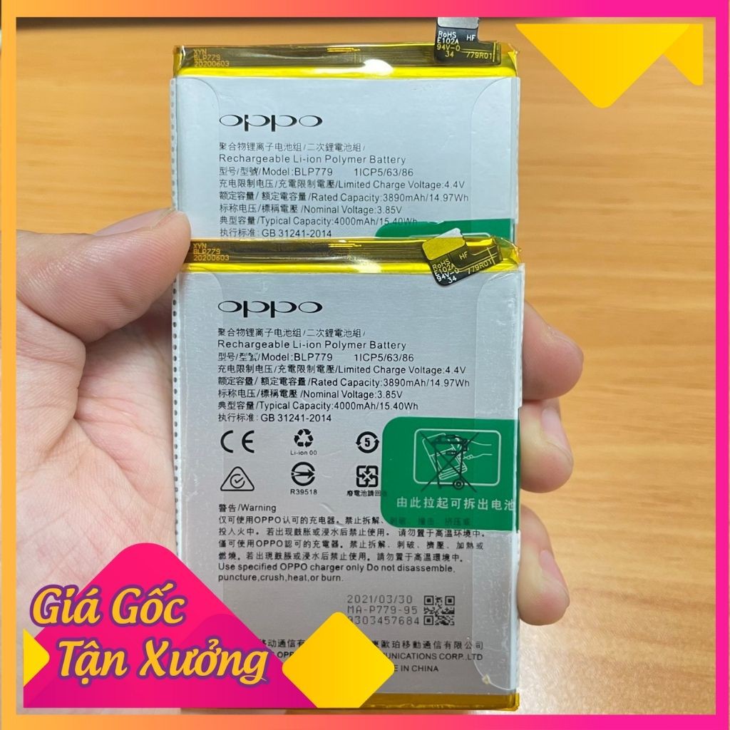 Pin Oppo A93 Dung Lượng 4000Mah Mã BLP779 Zin Bảo Hành 6 Tháng 1 Đổi 1 ...