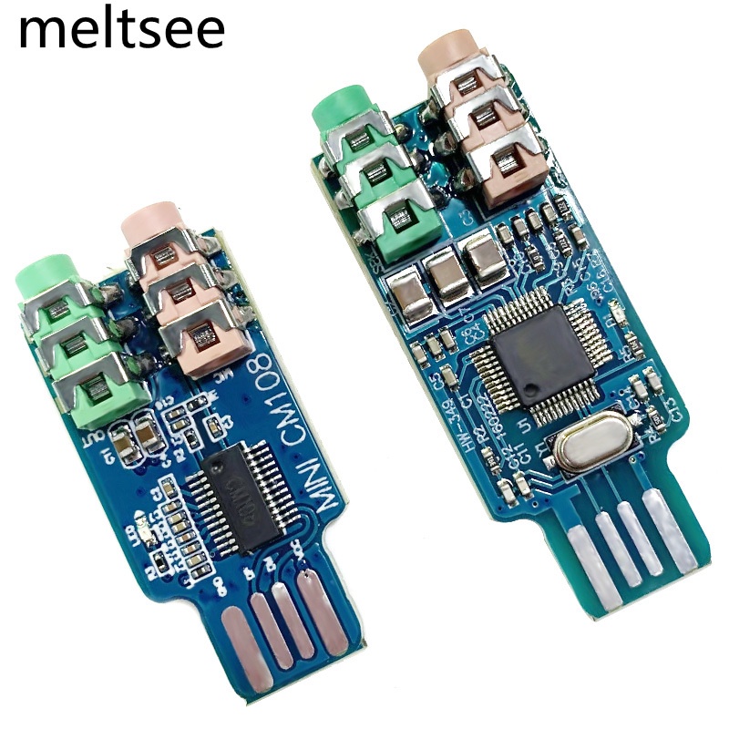 Bảng Mạch Chip Âm Thanh USB CM108 Kèm Mic Giắc Cắm 3.5mm Dành Cho Máy Tính Laptop | Shopee Việt Nam