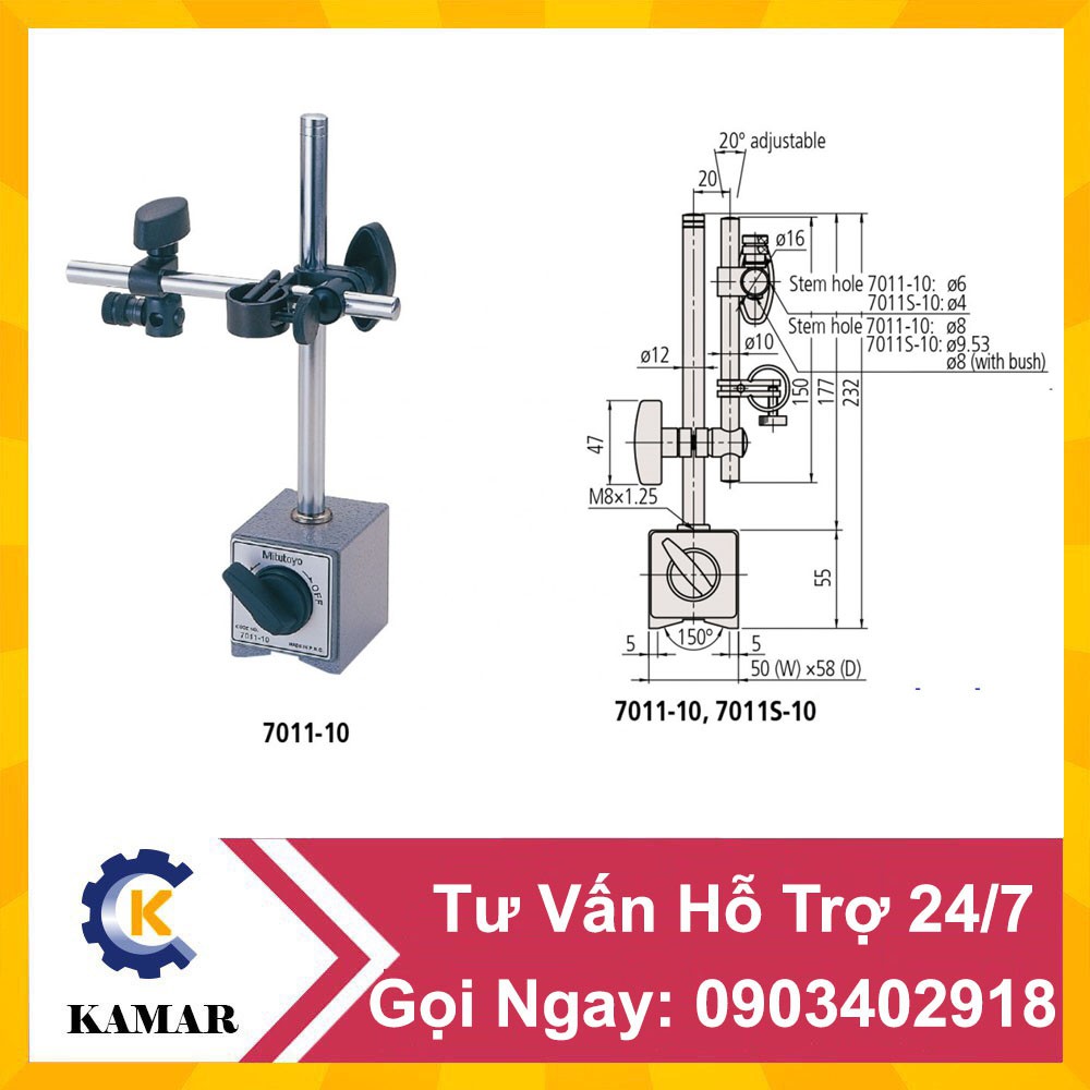 Đế từ gắn đồng hồ so 7011S-10 Mitutoyo | Shopee Việt Nam