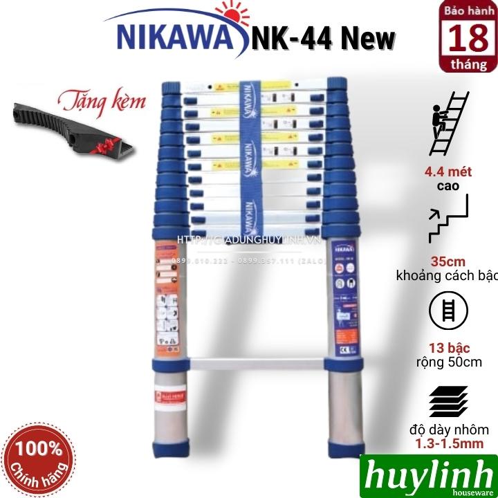 Thang nhôm rút đơn Nikawa NK-44 NEW - cao 4.4 mét - 13 bậc - Tặng kèm đệm cao su | Shopee Việt Nam