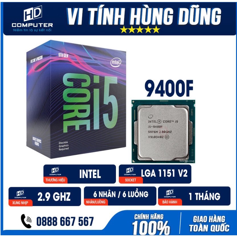 CPU Core I5 9400F , I5 8400 , i5 9500f , i5 8500 , i5 9600 , i5 9400 ...