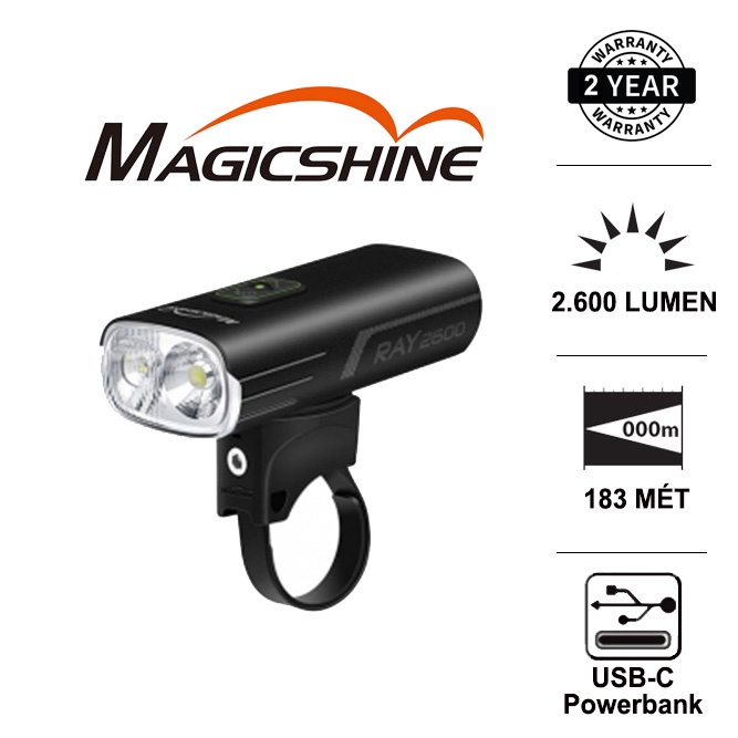 [BẢO HÀNH 2 NĂM 1 ĐỔI 1] Đèn xe đạp MAGICSHINE RAY 2600 sáng 2600 lumen ...