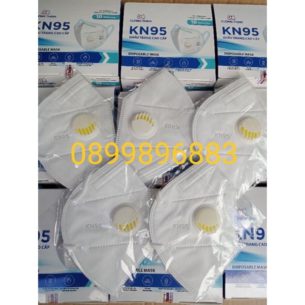 HỘP 10 CÁI KHẨU TRANG KN95 CÓ VAN KHÁNG KHUẨN | Shopee Việt Nam