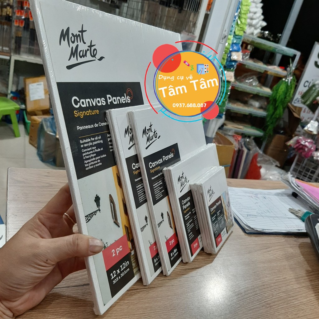 [ TÂM TÂM ]-Canvas Mont Marte, Canvas Panels Mont Marte, can vas ép ...