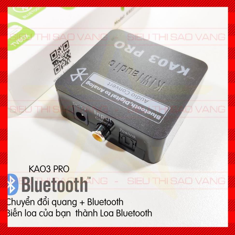 Bộ chuyển đổi âm thanh quang có Bluetooth KIWI KA03 PRO - BH 12 tháng ...
