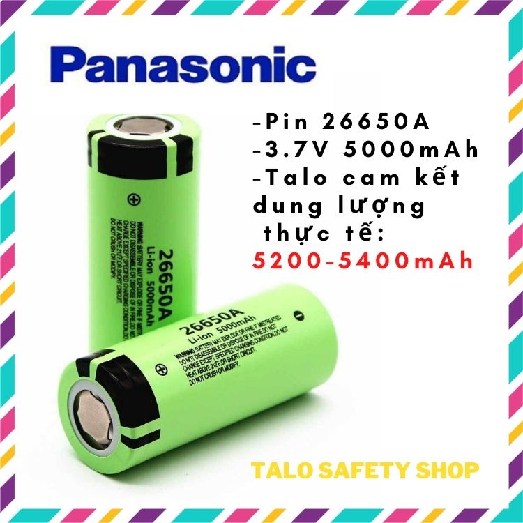 Pin Sạc Panasonic 26650 3.7v 5000mAh | Shopee Việt Nam