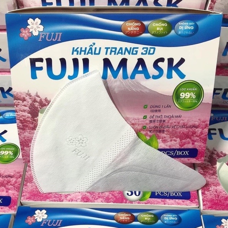 Khẩu Trang 3D Fuji mask (hộp 50 cái) | Shopee Việt Nam