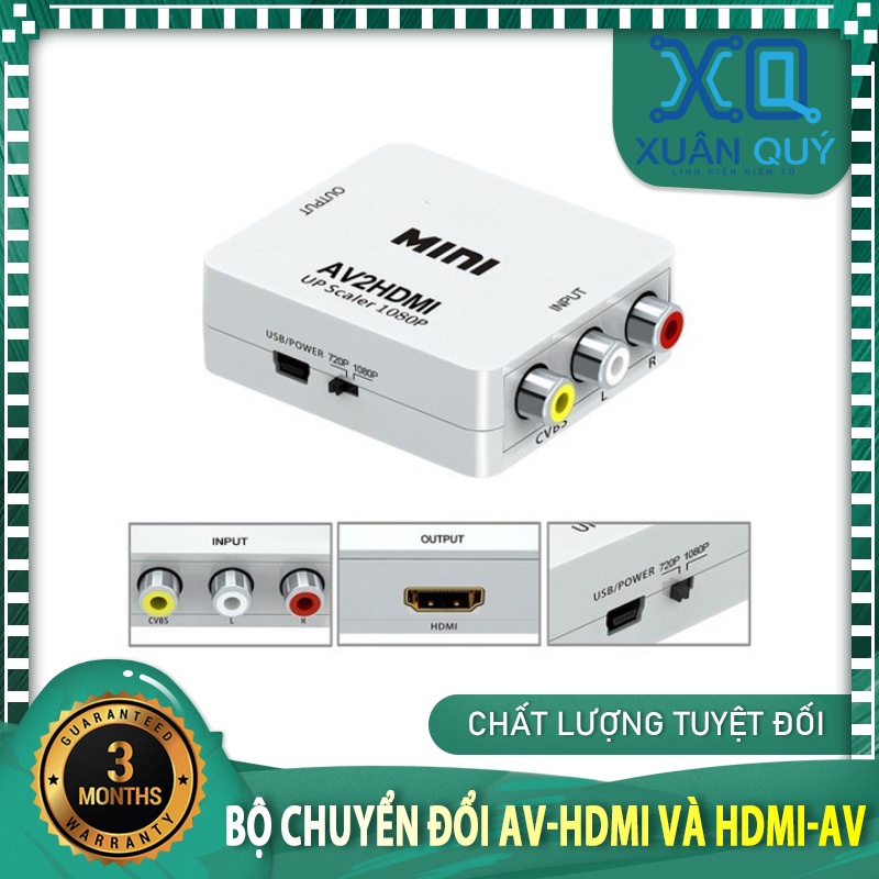 Bộ Chuyển Hdmi Ra Av Mini, Box Adapter Chuyển Đổi HDMI sang AV và AV sang HDMI | Shopee Việt Nam