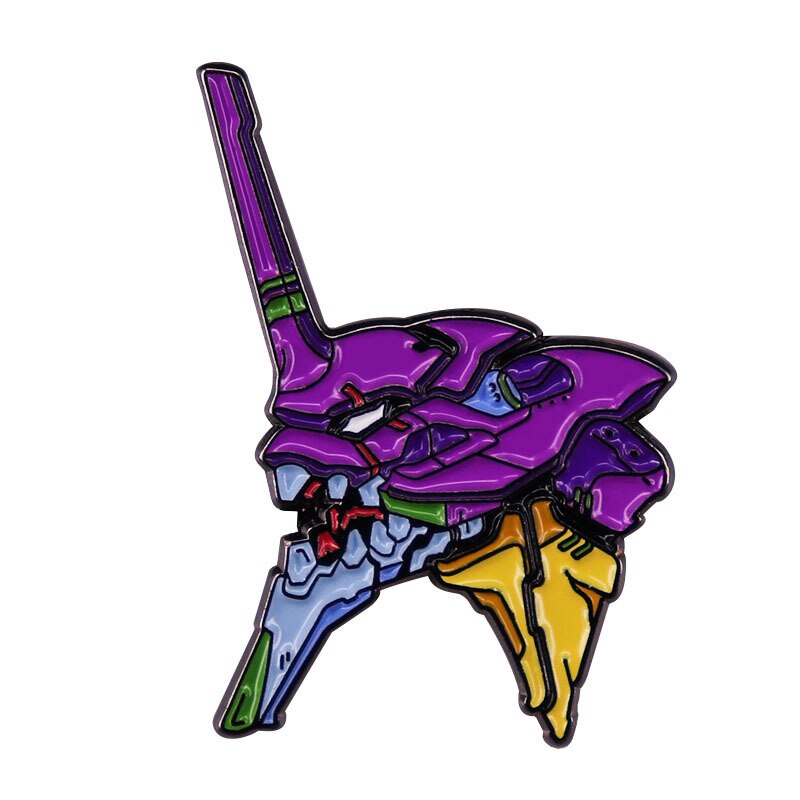 Evangelion EVA-01 Men Pin Cool Fightingg Robot Mecha Trâm Huy hiệu ...