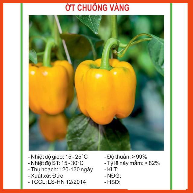 [Nảy Mầm 100%] Hạt Giống Ớt chuông vàng 10 Hạt/ Gói | Shopee Việt Nam