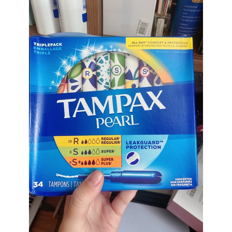 Tampon Tampax hộp mix 34 cây | Shopee Việt Nam