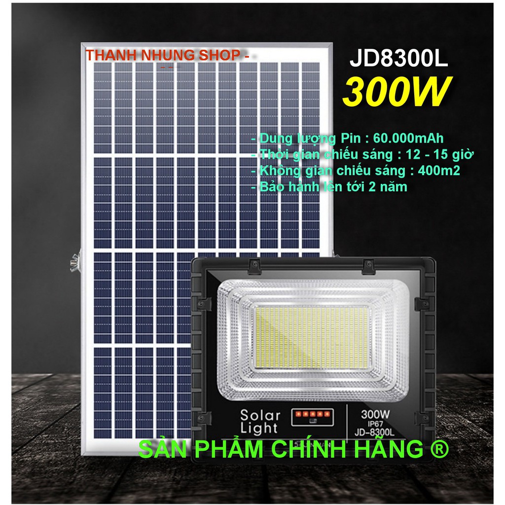 ĐÈN NĂNG LƯỢNG MẶT TRỜI CHÍNH HÃNG JINDIAN JD-8300L CÔNG SUẤT (300W ...