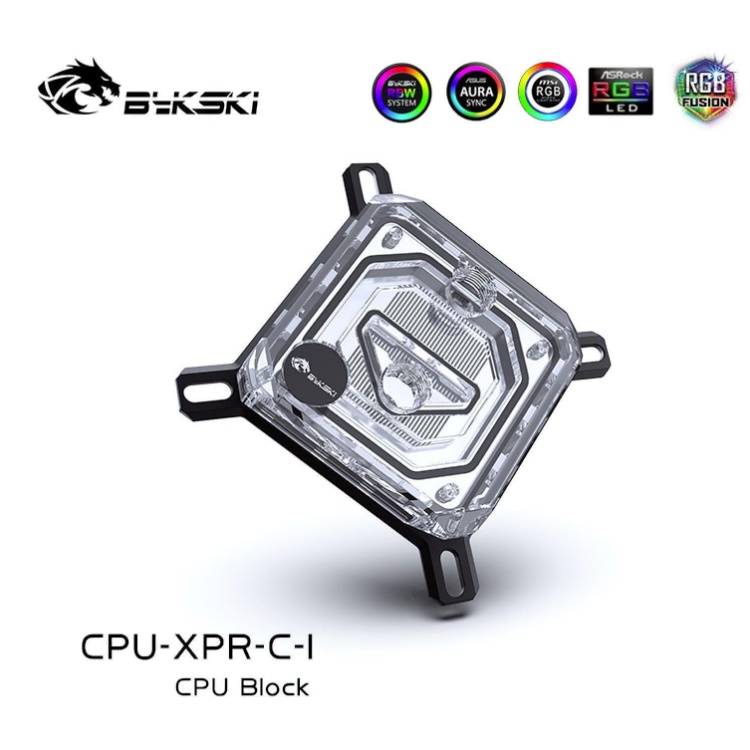 Block (Khối truyền nhiệt) cho CPU Intel 1700 1200 115x Bykski CPU-XPR-C-I tản nước custom RGB ...