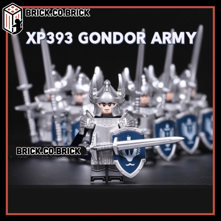 Lính trung cổ Đội bảo vệ Pike Guard của hiệp sĩ Mô hình Nhân vật xếp ...