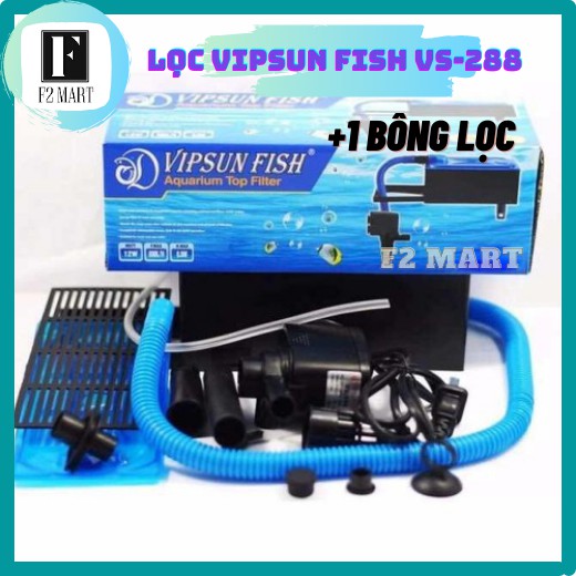 Máy Bơm Máng Lọc Nước Hồ Cá VS-288 | RS288 | AA288 kèm Bông Lọc ...