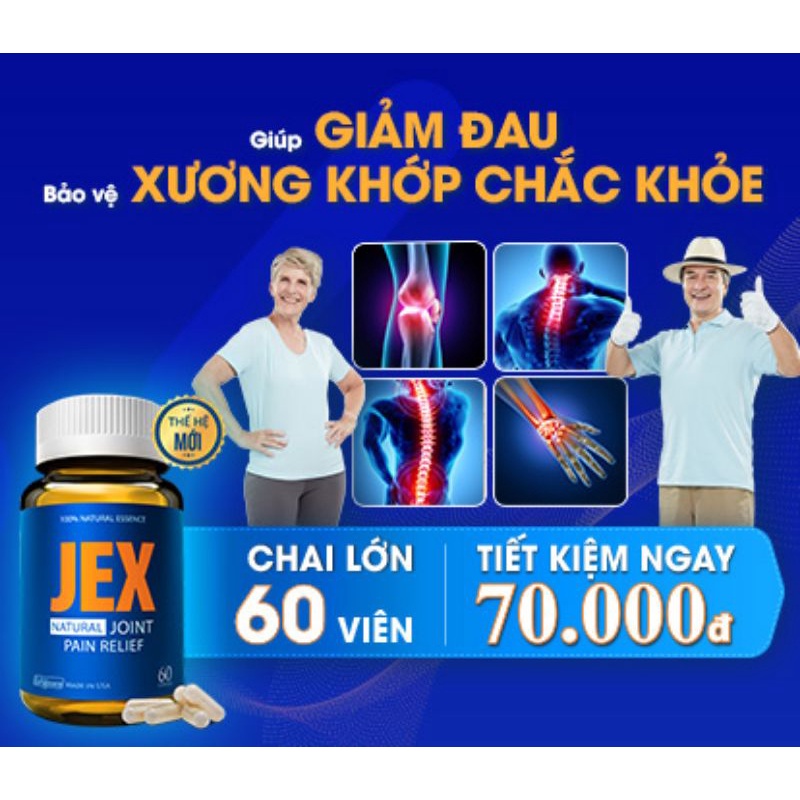 (Mẫu mới) JEX MAX Chính Hãng - Viên uống hỗ trợ điều trị viêm khớp - bổ khớp, tái tạo | Shopee ...