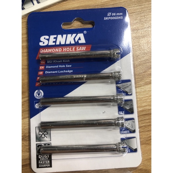 Mũi Khoét Kính /gạch men/ đa Marble/Granite SENKA ( chọn sire 6-60mm) | Shopee Việt Nam