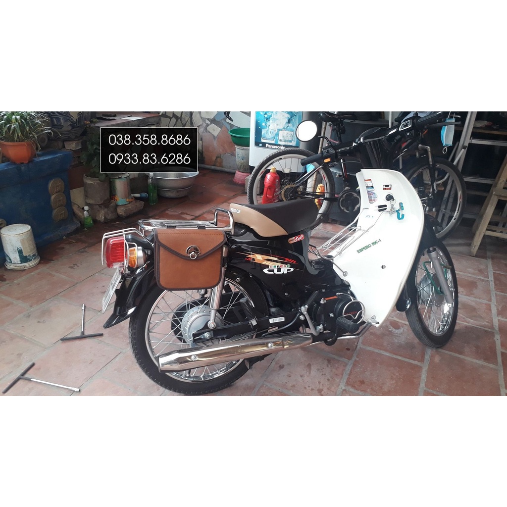 Túi Treo Xe Cup 50, 82, 125 Mẫu Vuông Khóa Xoay | Shopee Việt Nam