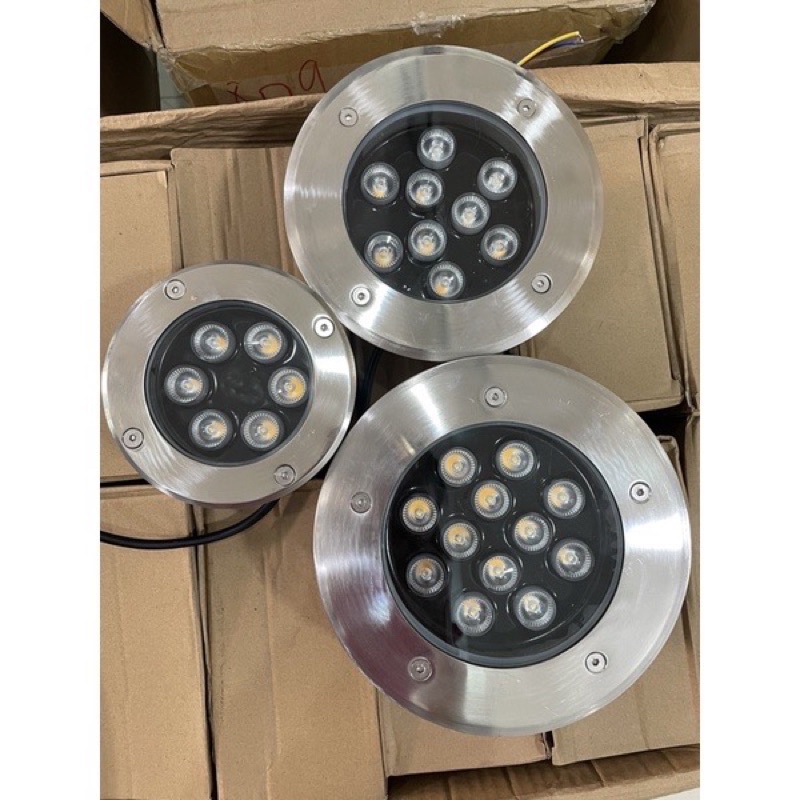 Đèn LED âm sàn, âm đất sân vườn cao cấp IP67, chống nước, chống bụi, 1W ...