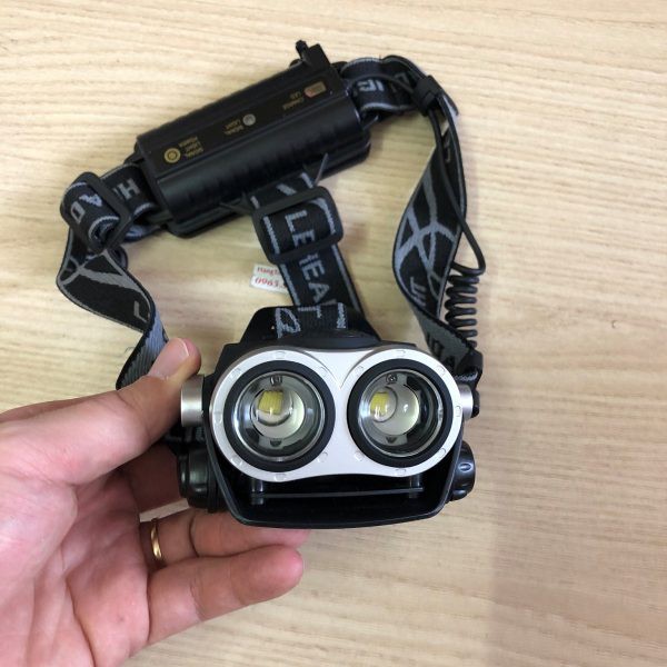 Đèn đội đầu led headlight zoom xa gần 2 bóng led T6 20w (mã DP67 ...