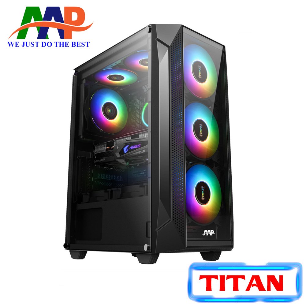 CASE AAP GAMING TITAN (HÔNG + MẶT TRƯỚC KÍNH CƯỜNG LỰC) | Shopee Việt Nam