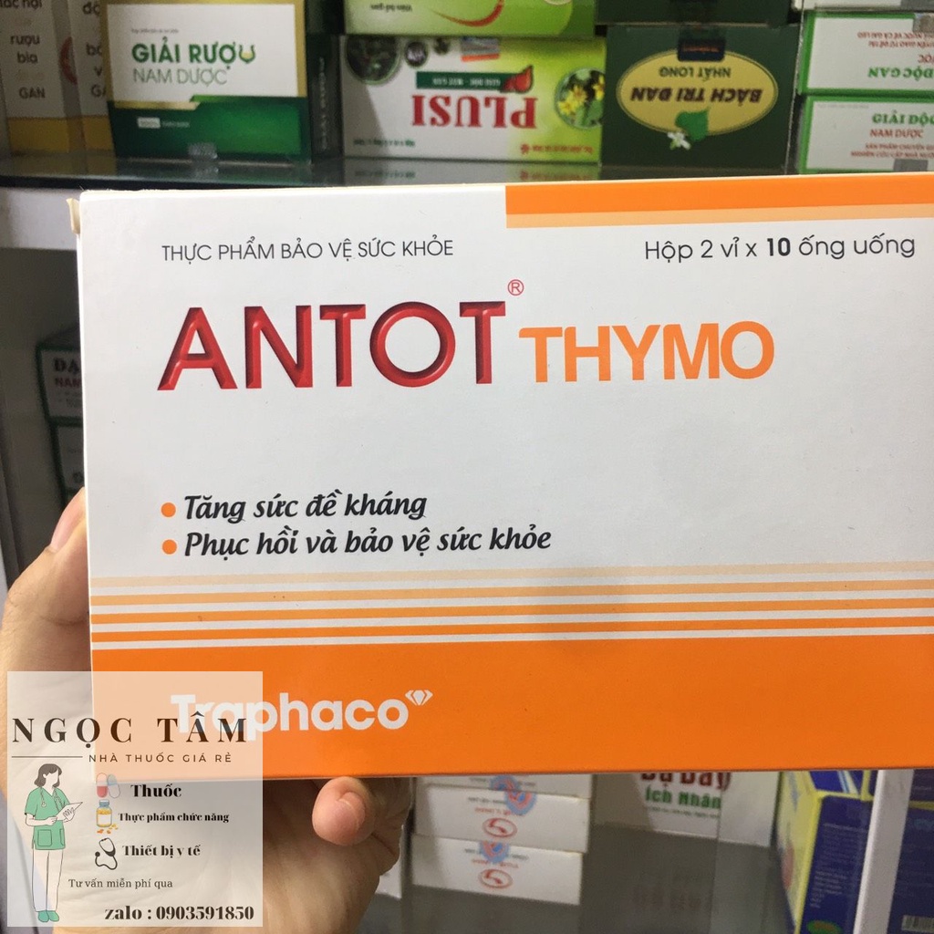Antot thymo Traphaco hộp 2 vỉ x 10 ống [ảnh thật] | Shopee Việt Nam