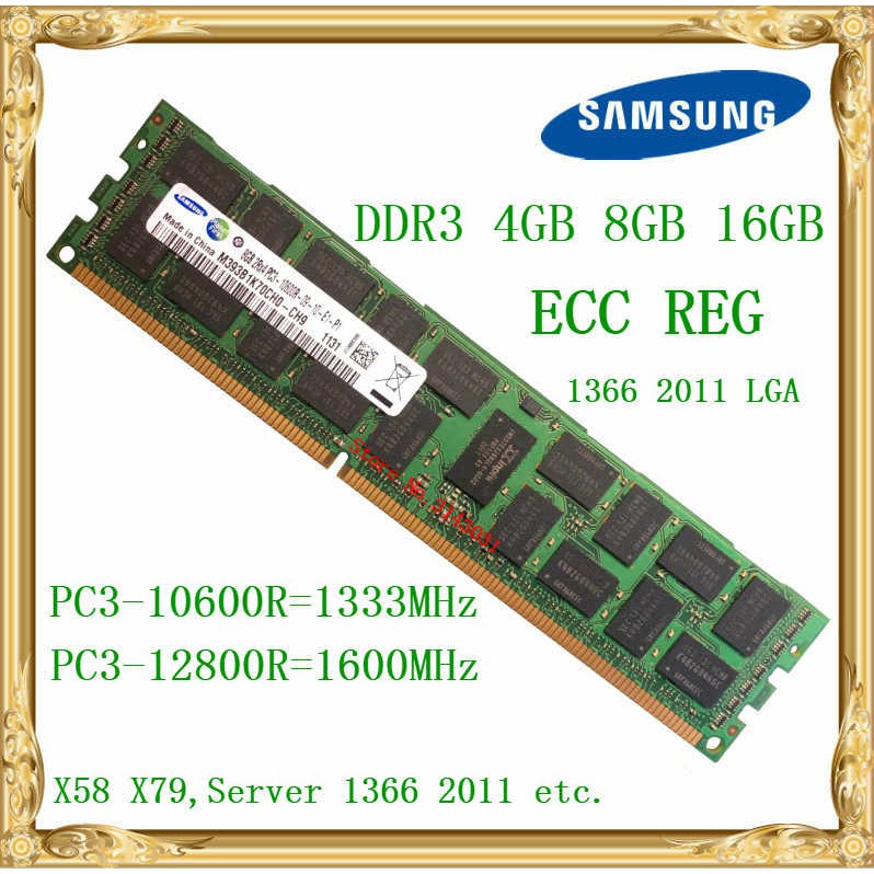 RAM Server Samsung DDR3 16GB / 32gb ECC REG Buss 1866 / 1600 / 1333 ...