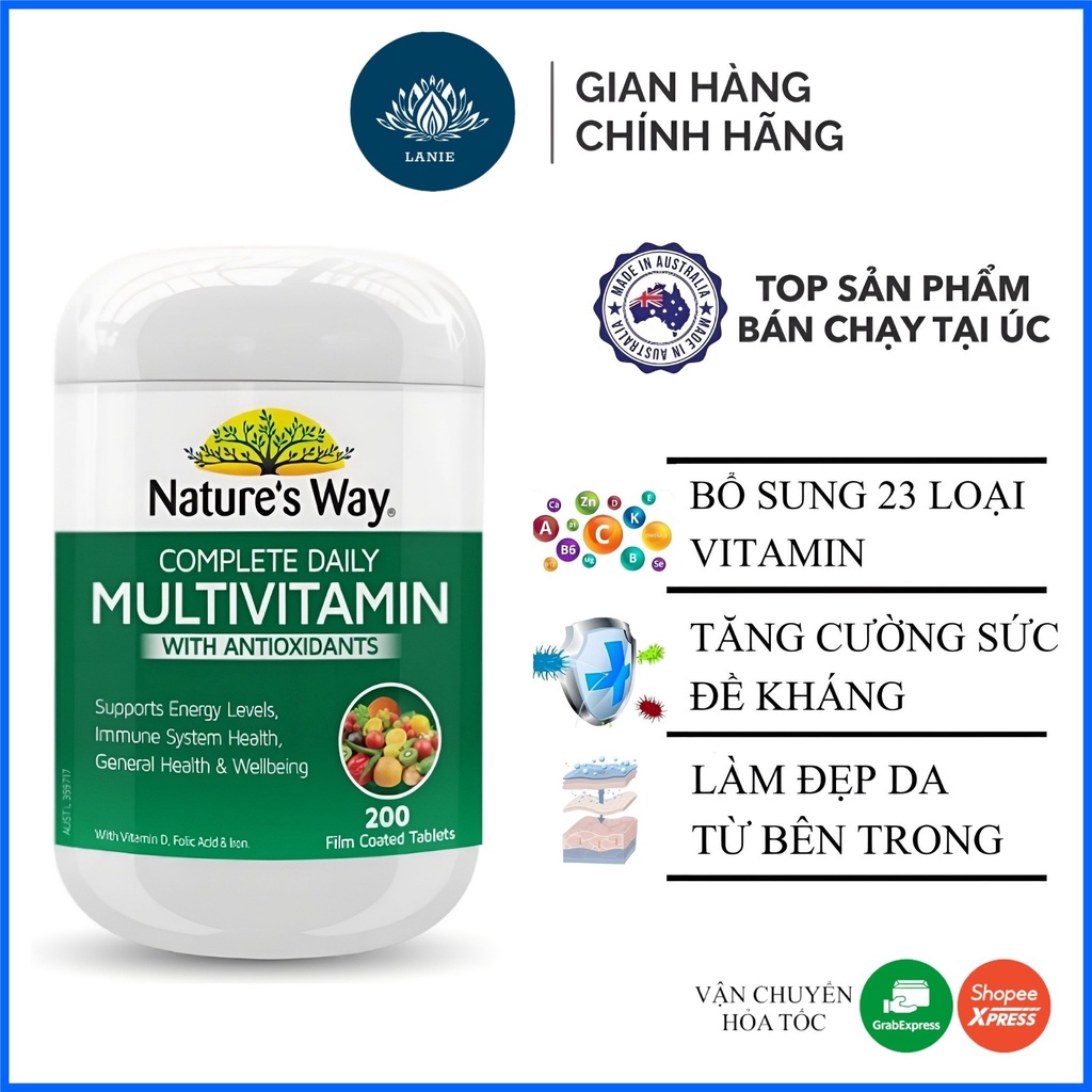 (hsd 2027) Vitamin Tổng Hợp Úc Nature Way Complete Daily Multivitamin ...