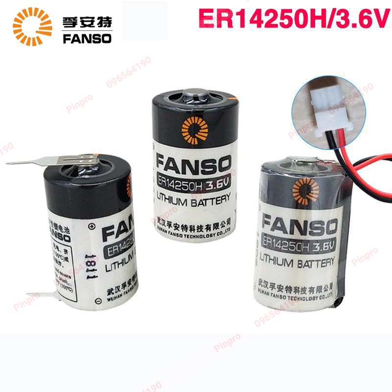 Pin Fanso ER14250H 3.6V 1/2AA 1200mAh chính hãng ER14250 pin nhiệt kế ...