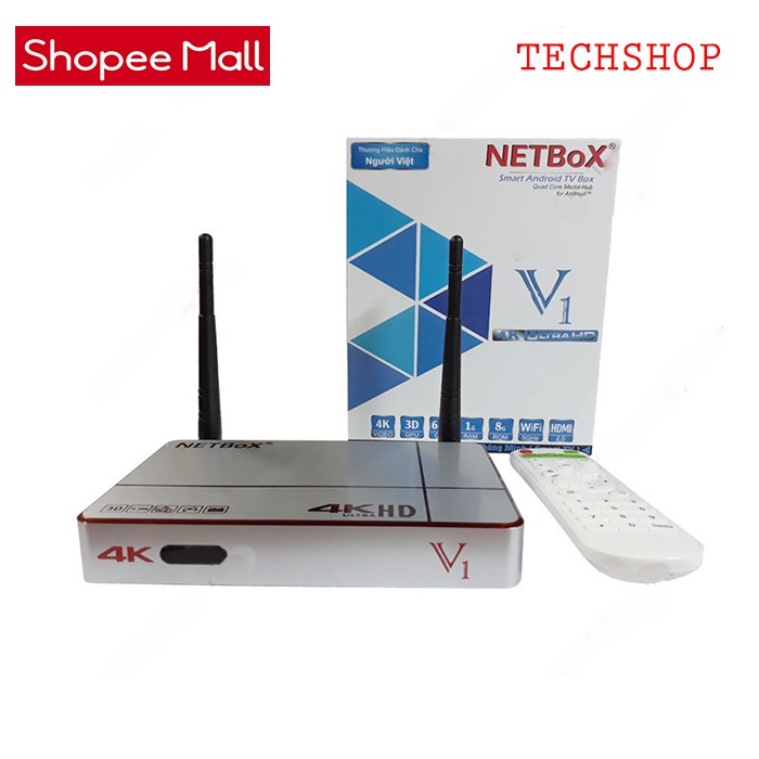 []Android TV NetBOX V1- Đầu Tivi Box NetBOX V1 | Shopee Việt Nam