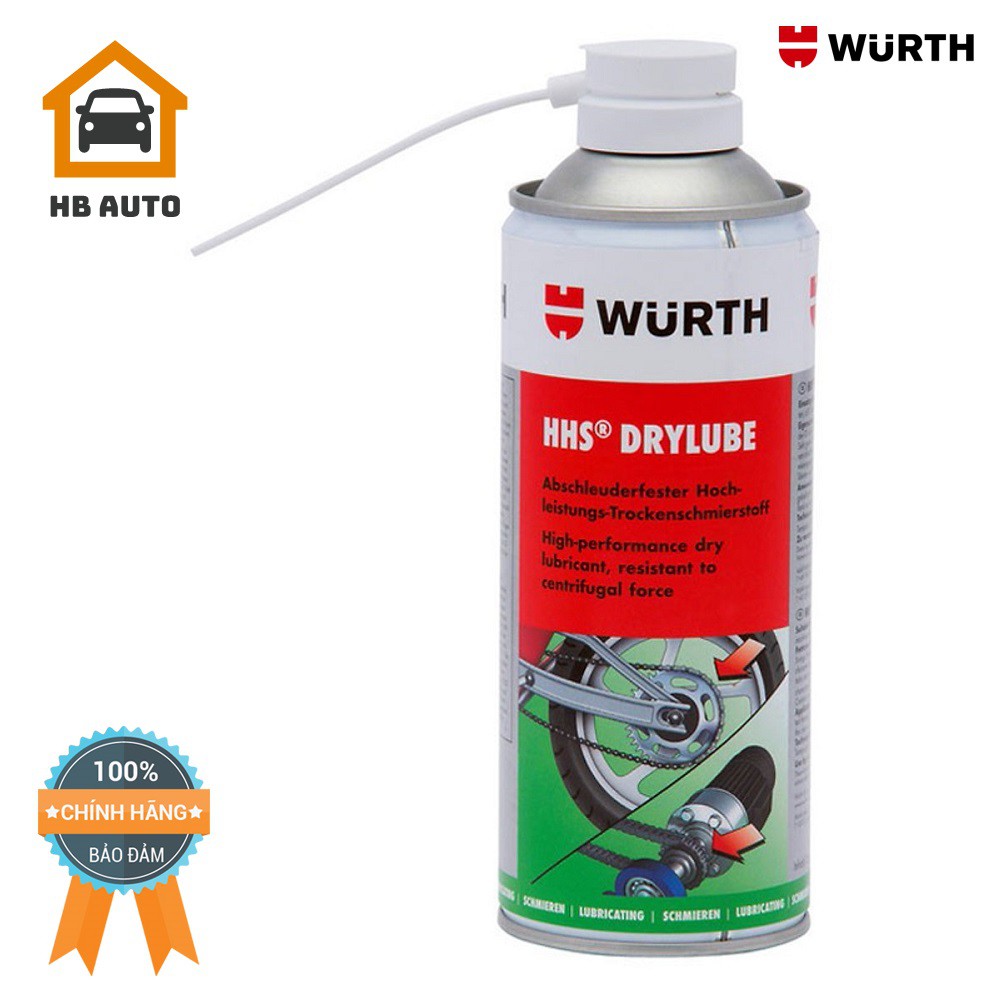 Mỡ Bò Khô Wurth Hhs Drylube 08931066 400ml | Shopee Việt Nam
