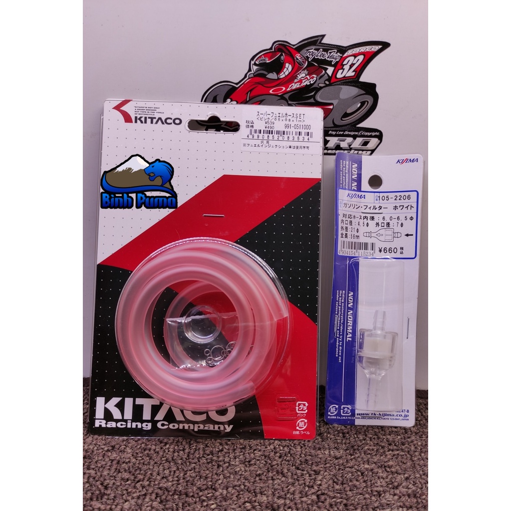 COMBO DÂY XĂNG Hồng KITACO 6mm & LỌC TRẮNG KIJIMA | Shopee Việt Nam