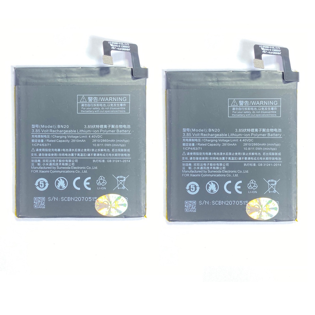 Pin Xiaomi Mi 5C / BN20 ( Li-ion, 3,85 V, 2860 mAh ) | Shopee Việt Nam