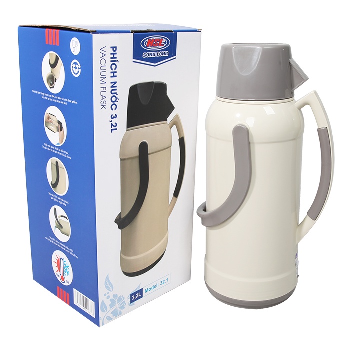 Phích đựng nước, bình giữ nhiệt nhựa song long loại 2L, 3.2L | Shopee Việt Nam