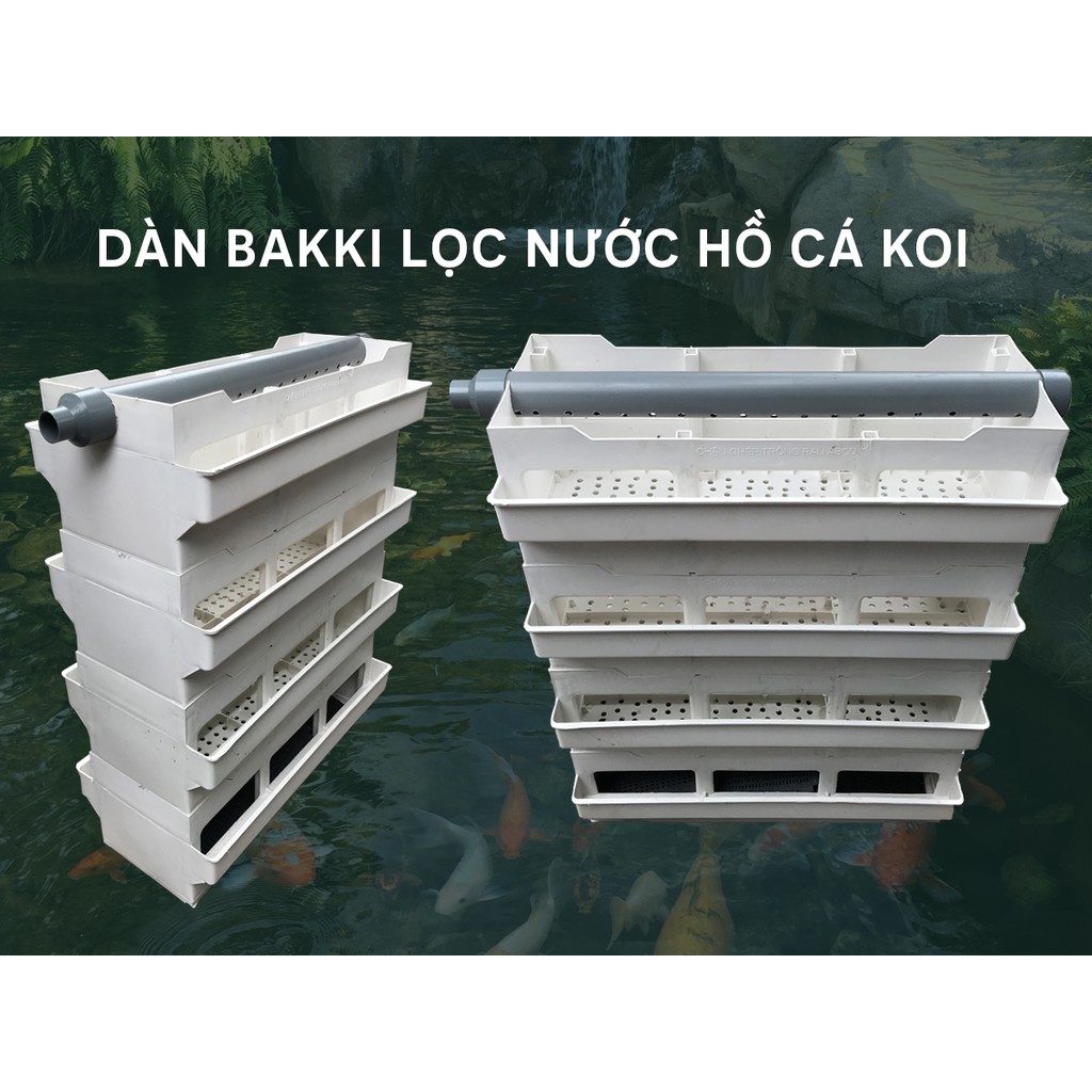 Combo Bộ Bakki Nhựa 3 Khay Và Vật Liệu Lọc Dành Cho Bể Cá | Shopee Việt Nam