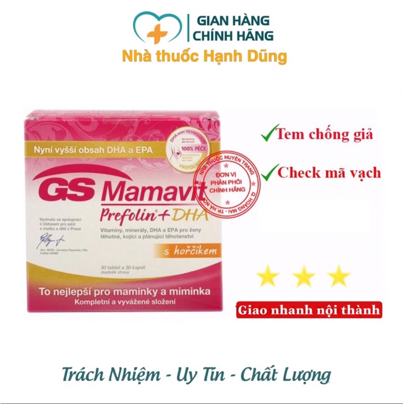 [NTHD] GS Mamavit Prefolin + DHA + EPA - Vitamin tổng hợp cho phụ nữ ...