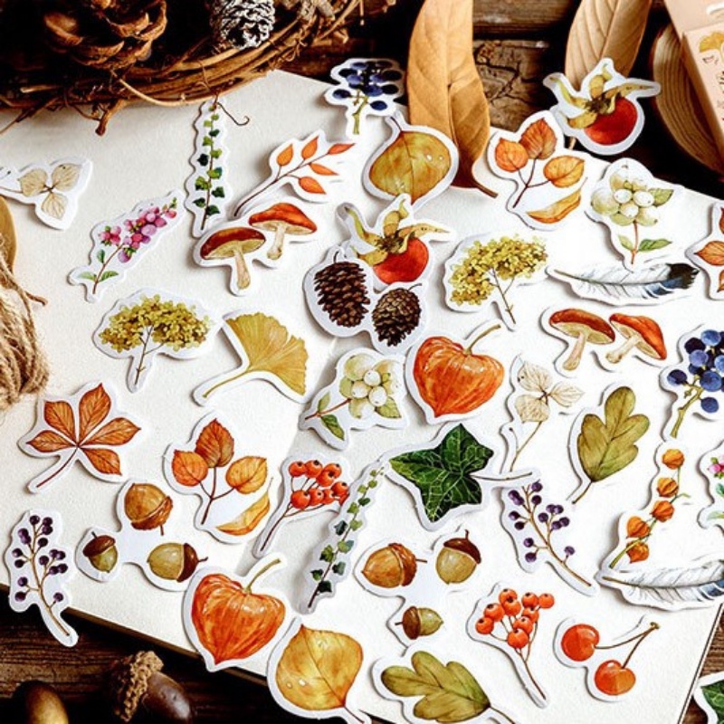 Set 23 Nhãn Dán Sticker Trang Trí Chủ Đề Cây Cối, Hoa Lá Nhiều Mẫu ...