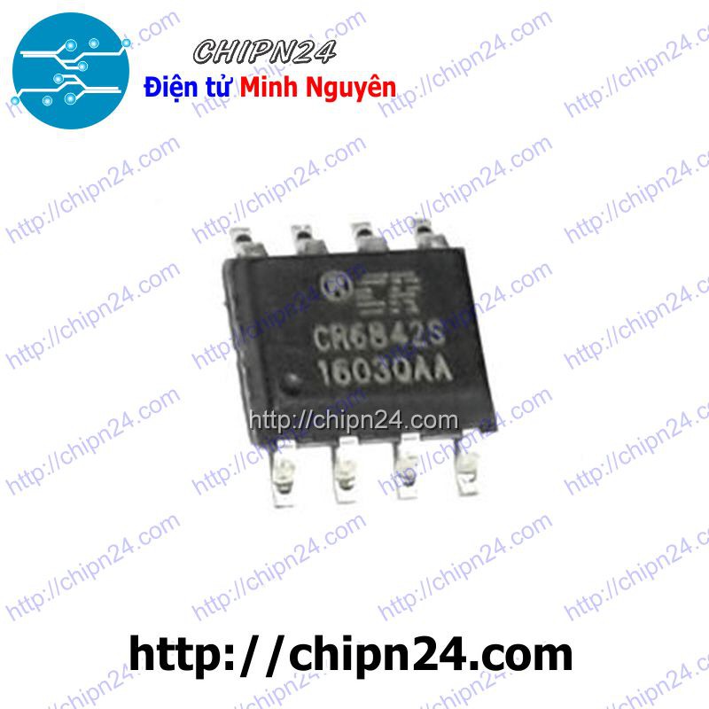 [2 CON] (SOP) IC Dán CR6842 SOP-8 (SMD) (CR6842 6842) | Shopee Việt Nam