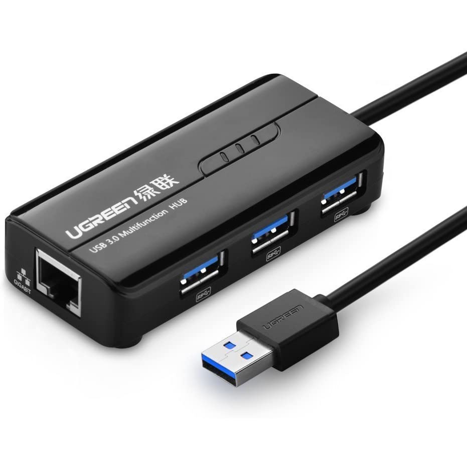 Bộ chia USB 3.0 ra 3 cổng USB 3.0 tích hợp cổng Lan Gigabite Ugreen ...