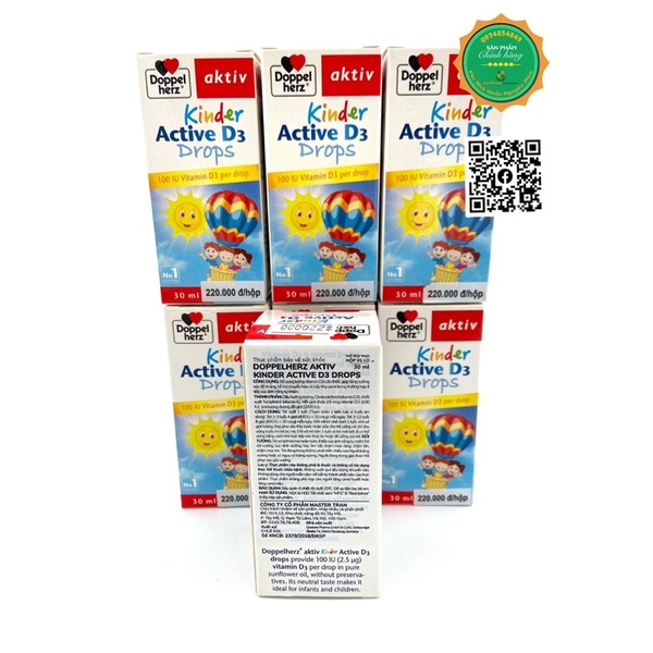 [NHẬP KHẨU CHÍNH HÃNG] Vitamin D3 Kinder Active Drop Doppelherz chai 30ml | Shopee Việt Nam